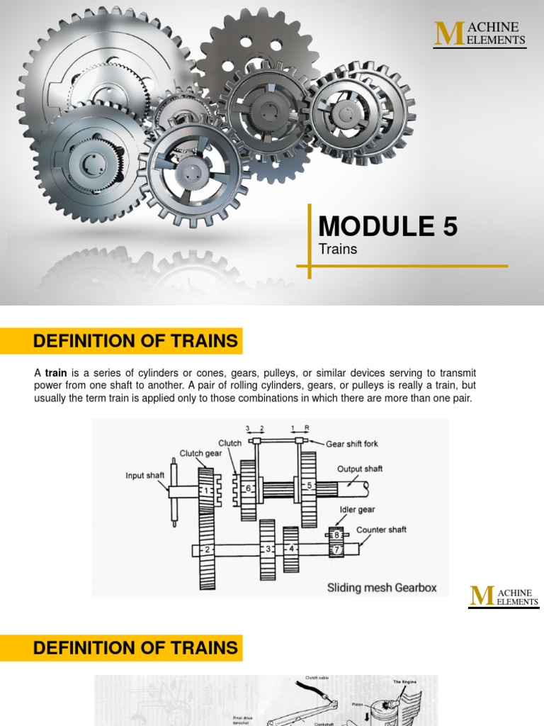 Power Trains | Download Free PDF | Gear | Machines