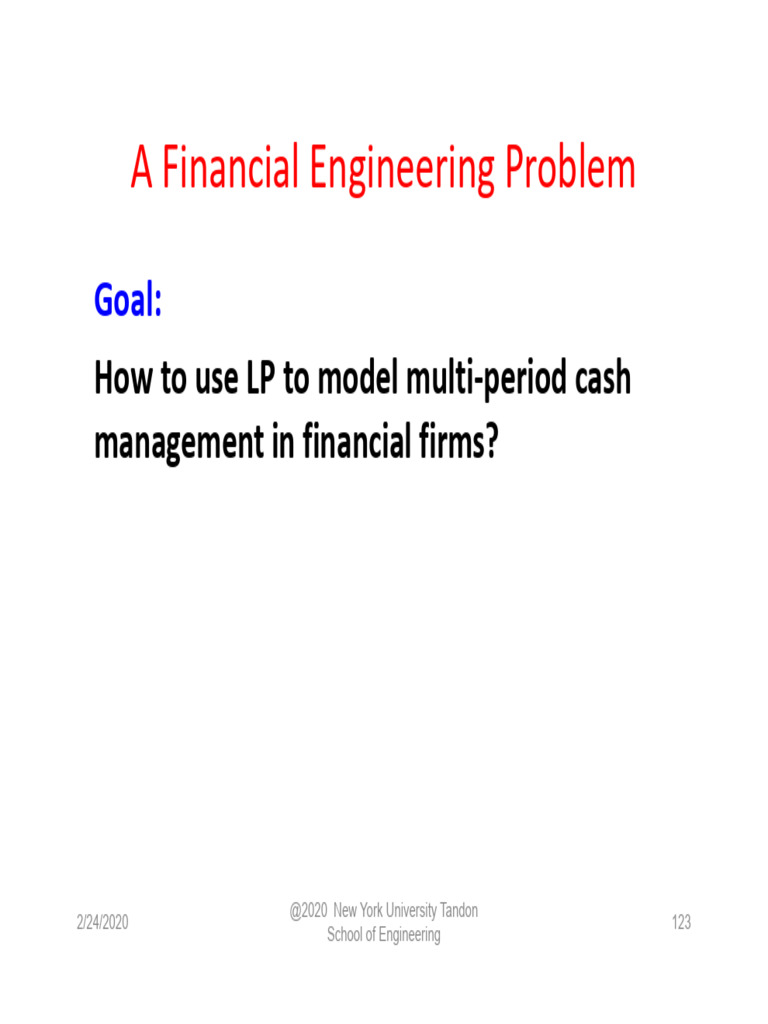 EL6233_Lecture4 | Download Free PDF | Linear Programming | Systems Analysis