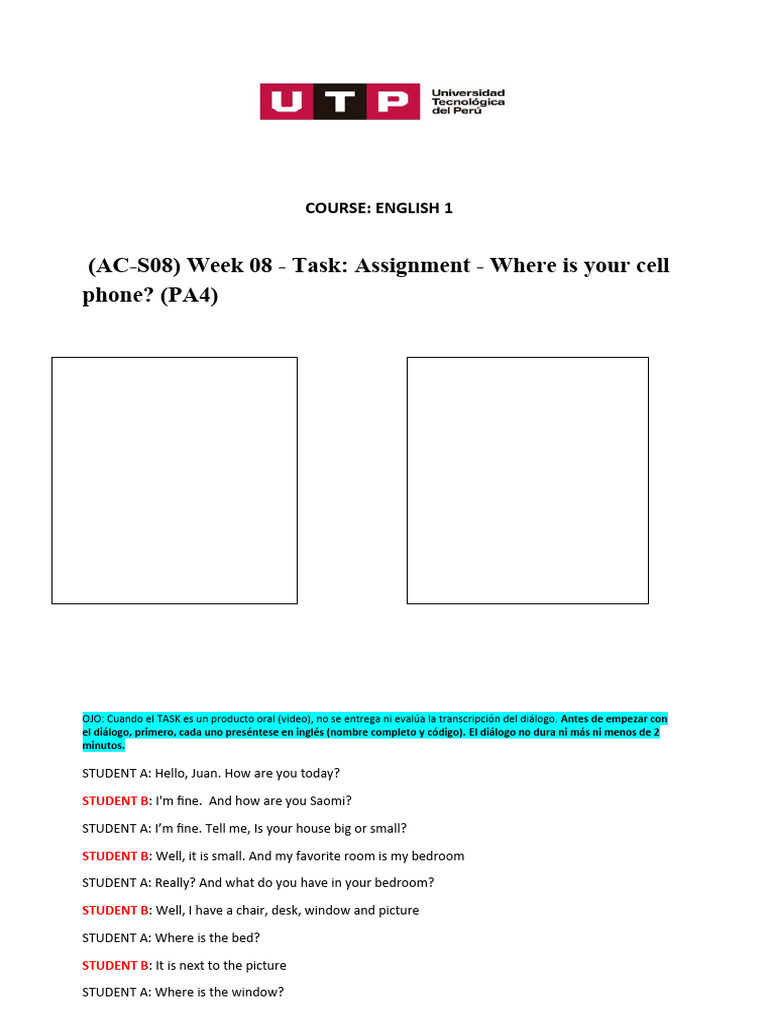 TASK SEMANA 8 Ingl | PDF