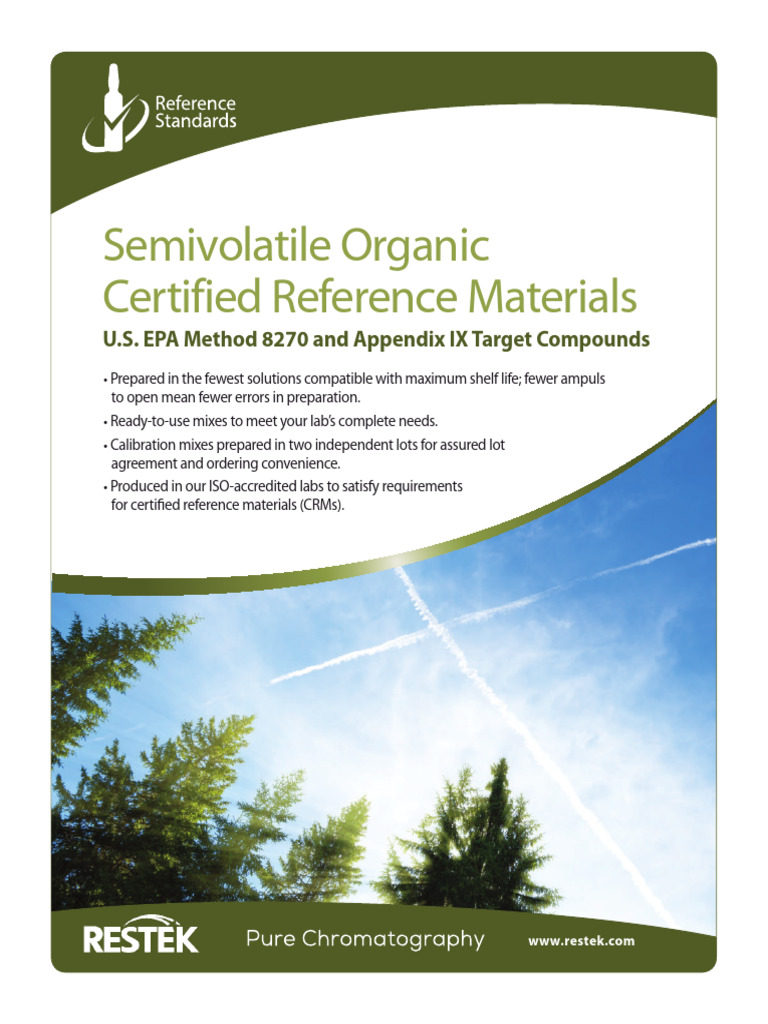 Evss2545-Unv - Restek Reference Gcms | PDF | Chemical Substances | Chemical Compounds
