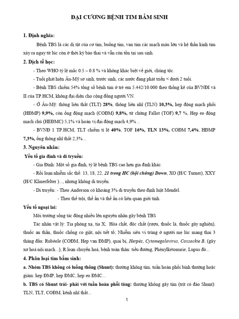 266 - Dai Cuong Tim Bam Sinh | PDF