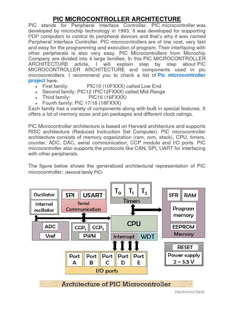 PIC Microcontroller | PDF | Microcontroller | Analog To Digital Converter PIC Microcontroller | PDF | Microcontroller | Analog To Digital Converter