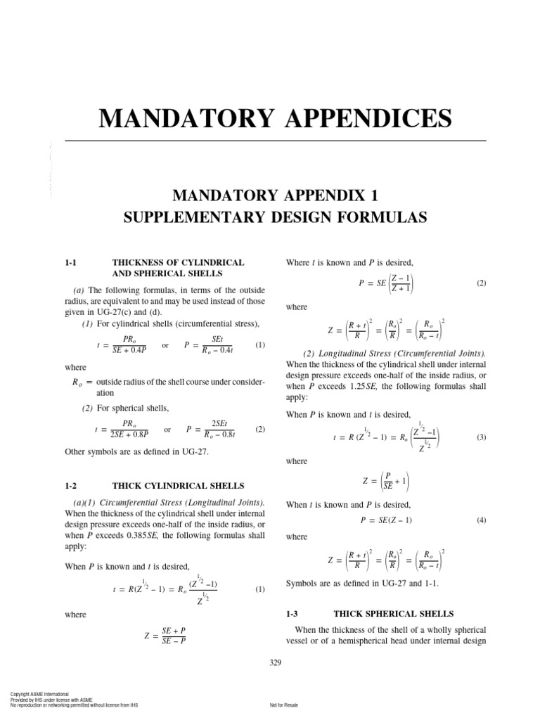 Mandatory Appendix 1 | PDF | Sphere | Young's Modulus