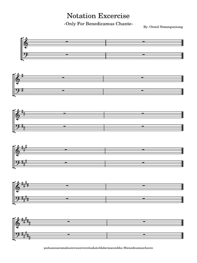 Notation Excercise | PDF