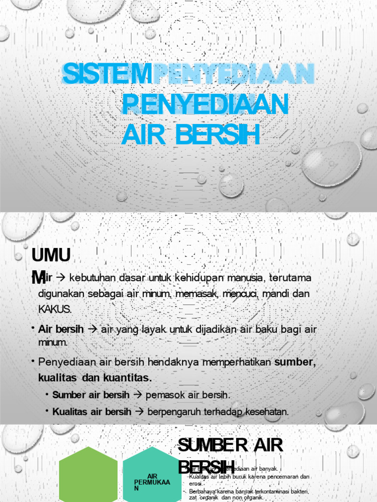 06b. Sistem Penyediaan Air Bersih | PDF