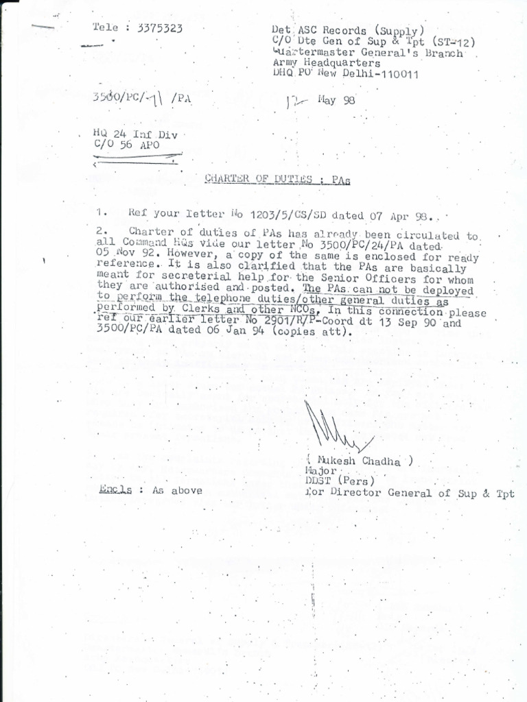 Charter of Duties Pa | PDF