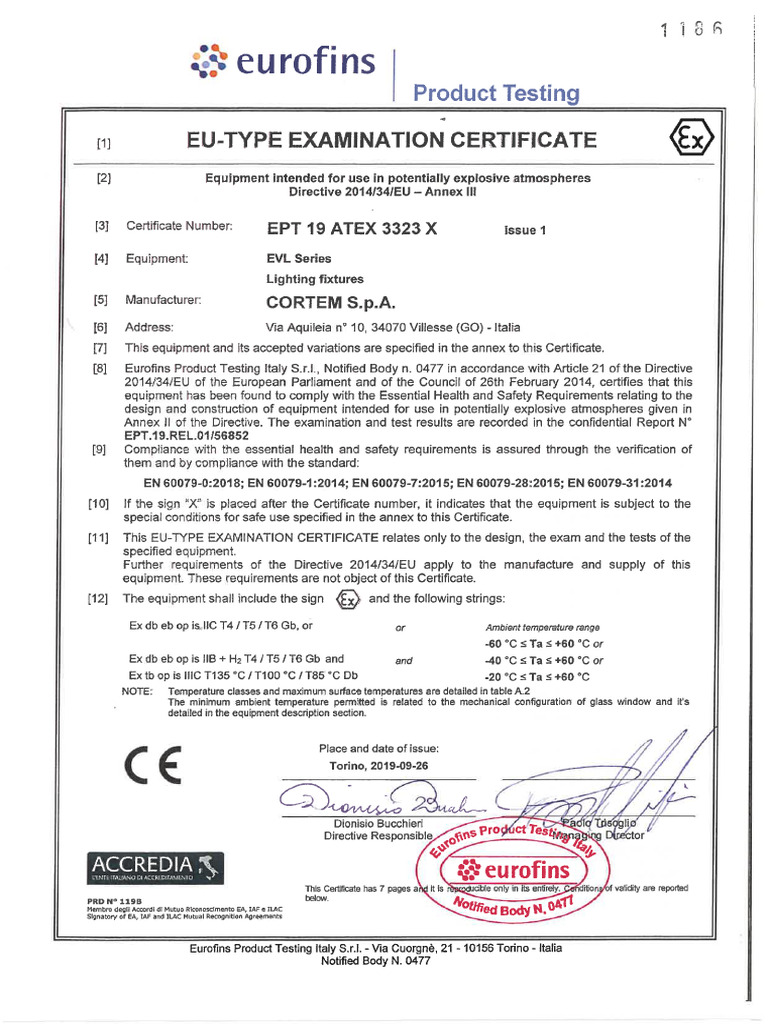 Cortem 19 Atex 3323x | PDF