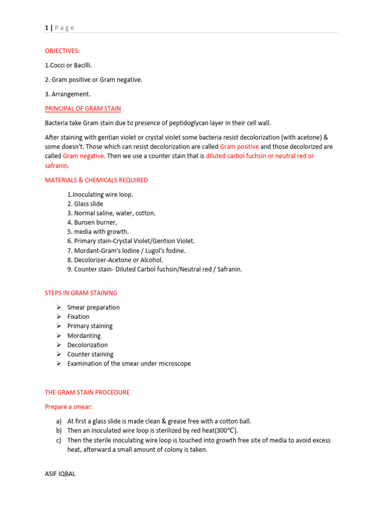 micro-gram-staining | Download Free PDF | Staining | Gram Positive Bacteria