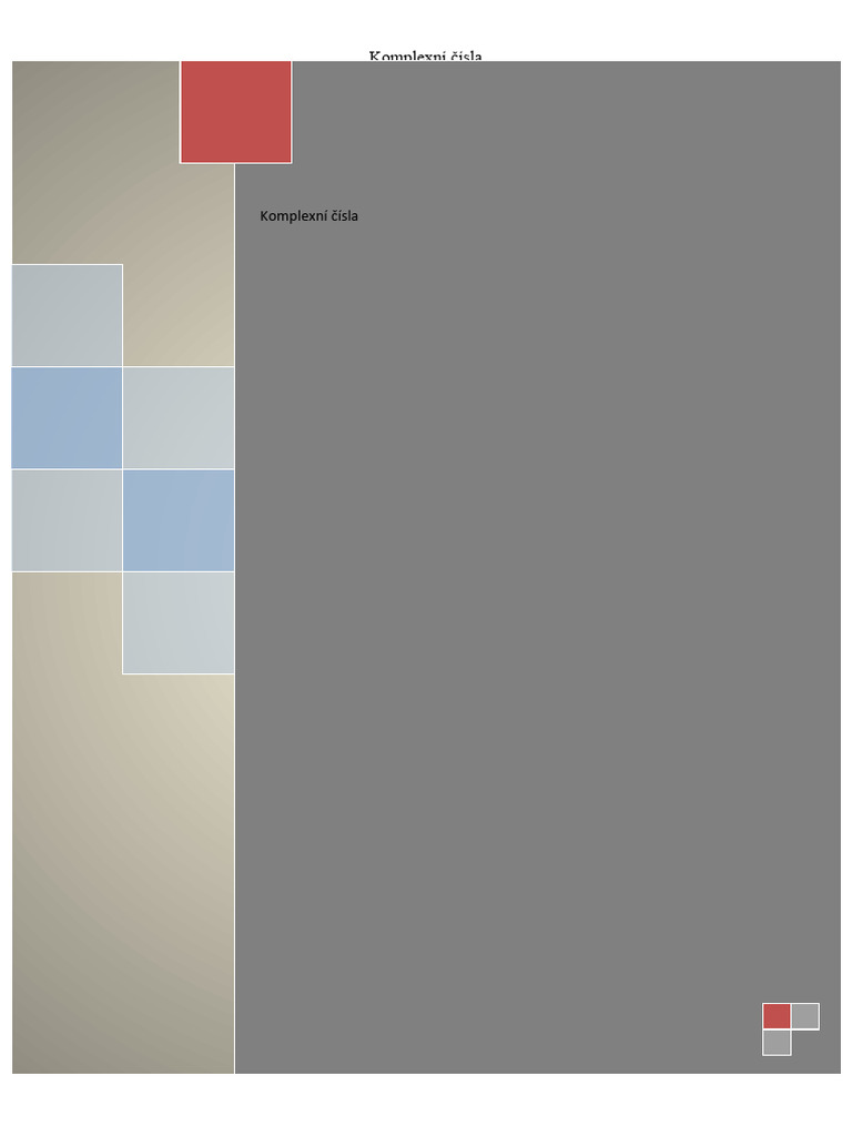 Komplexni Cisla Final 1 | PDF
