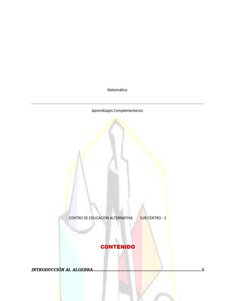 MATEMATICA - COMPLEMENTARIOS | PDF | Ecuaciones | Álgebra abstracta