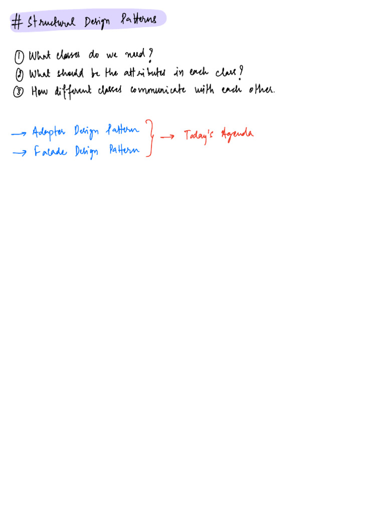 Adapter and Facade design pattern notes by Udhayakumar | Download Free ...