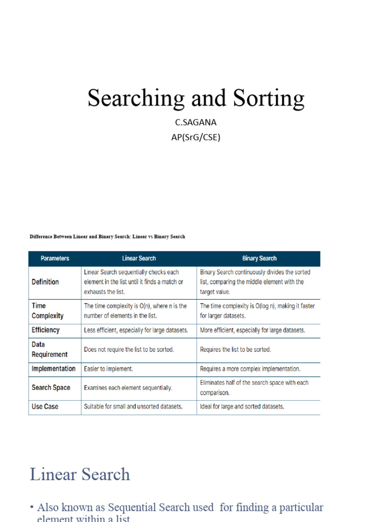 Searching And Sorting Download Free Pdf Theoretical Computer Science Applied Mathematics 