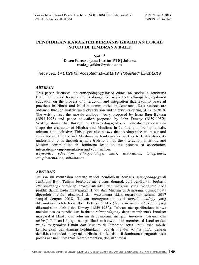 admin,+5+PENDIDIKAN+KARAKTER+BERBASIS+KEARIFAN+LOKAL Saihu+ (2) Na | PDF