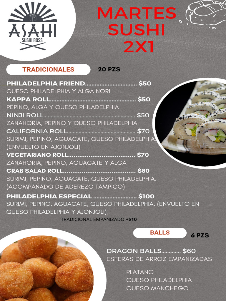 Asahi 2x1 Nueva-1 | PDF | Cocina occidental | Ingredientes de comida