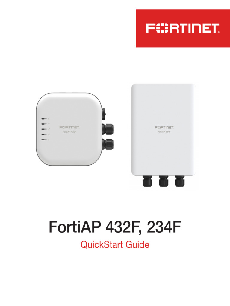 Fortiap 432f 234f Qsg | PDF | Electrical Connector | Screw