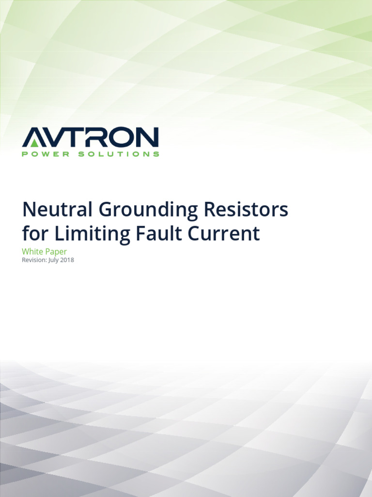 Neutral Grounding Resistors Overview | PDF | Resistor | Electrical ...