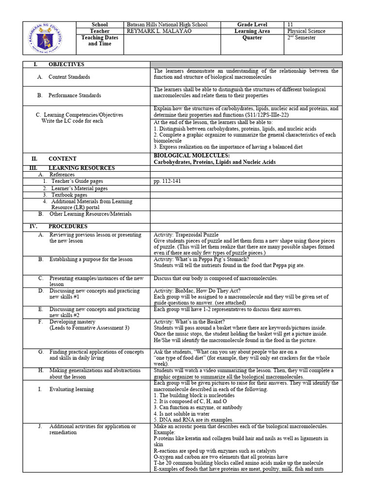 WORKSHEET biomolecules | Download Free PDF | Dna | Nucleic Acids