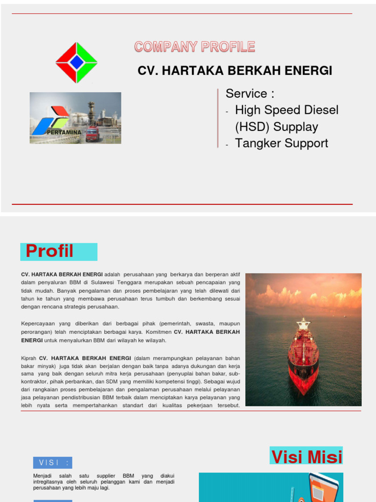 Company Profile Cv. Hartaka Berkah Energi-1 | PDF | Bisnis