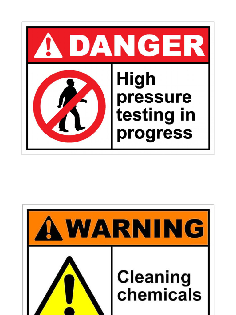 Safety Sign Chemical | PDF