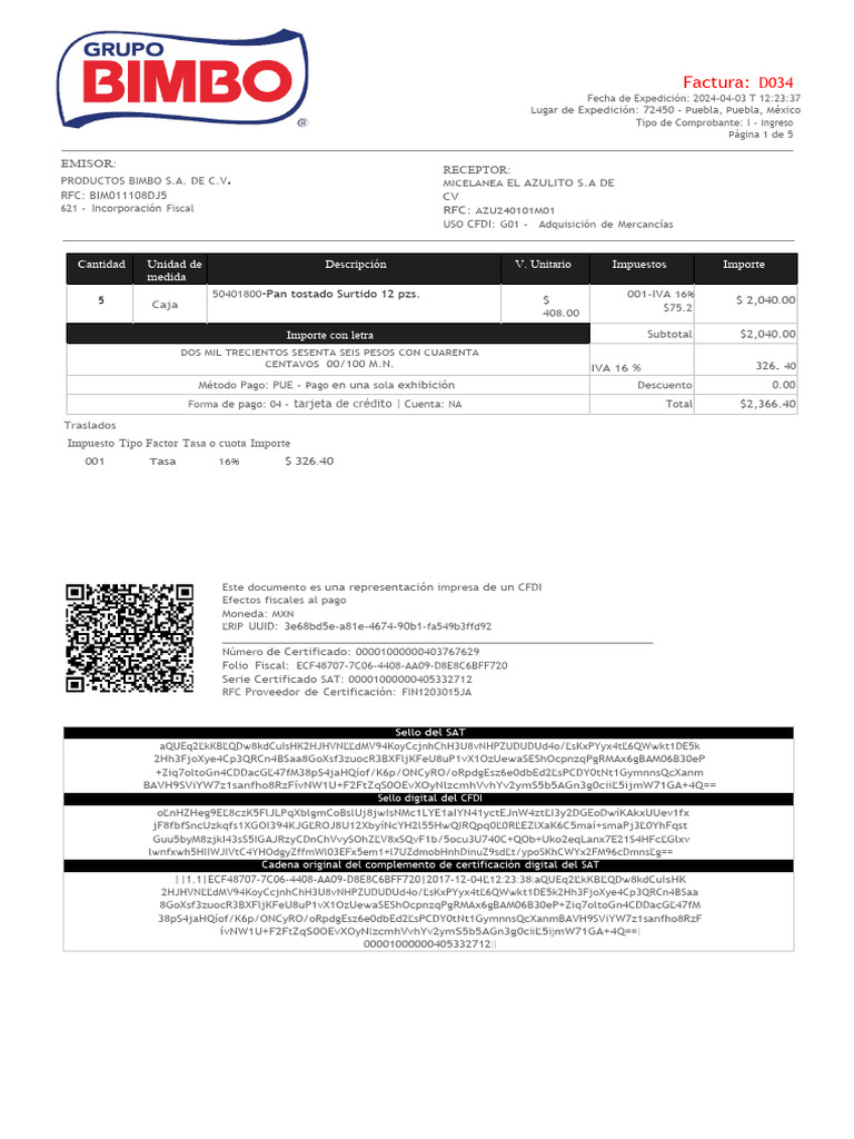 RFC de Compra CORRT | PDF | Factura | Impuestos