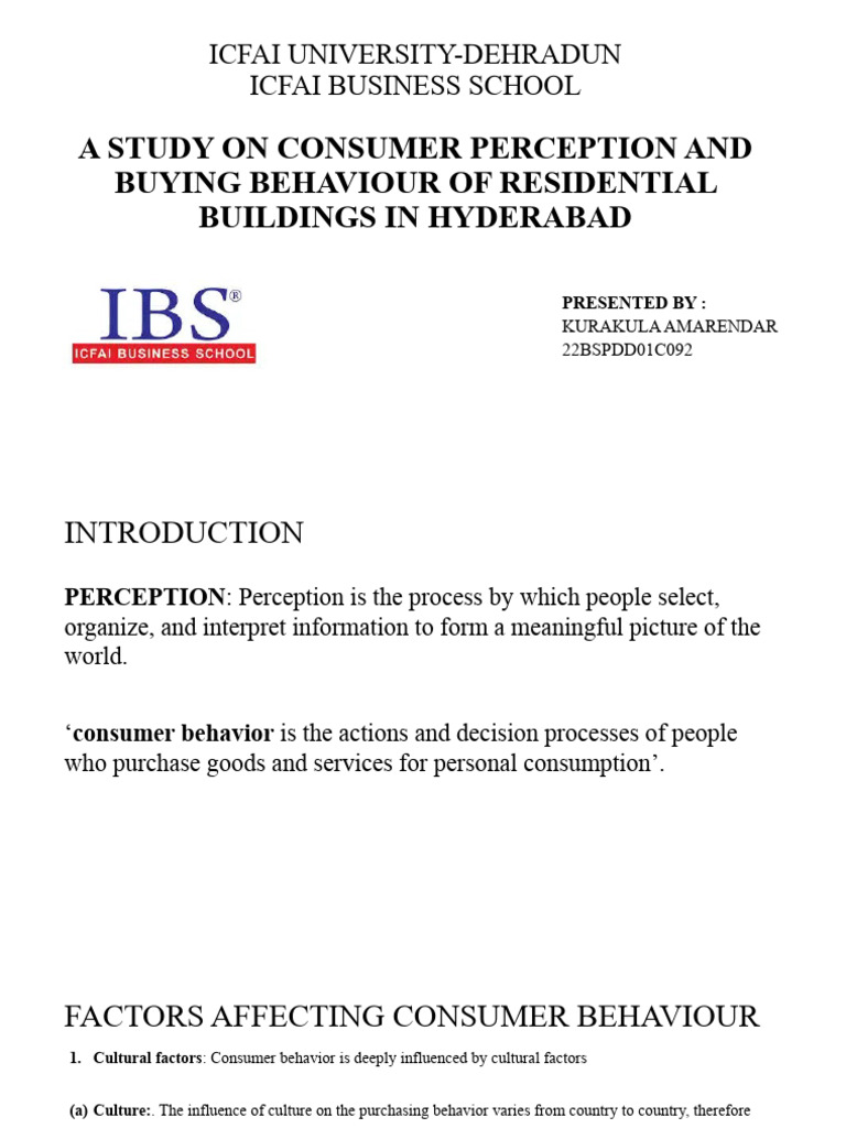 SIP Final IBSAF Presentation | PDF | Consumer Behaviour | Behavior