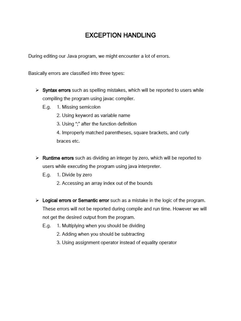 Chapter9 ExceptionHandling | PDF | Computer Program | Programming