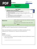 Lesson Plan Gr. 4 Mathematics Length | PDF | Length | Measurement
