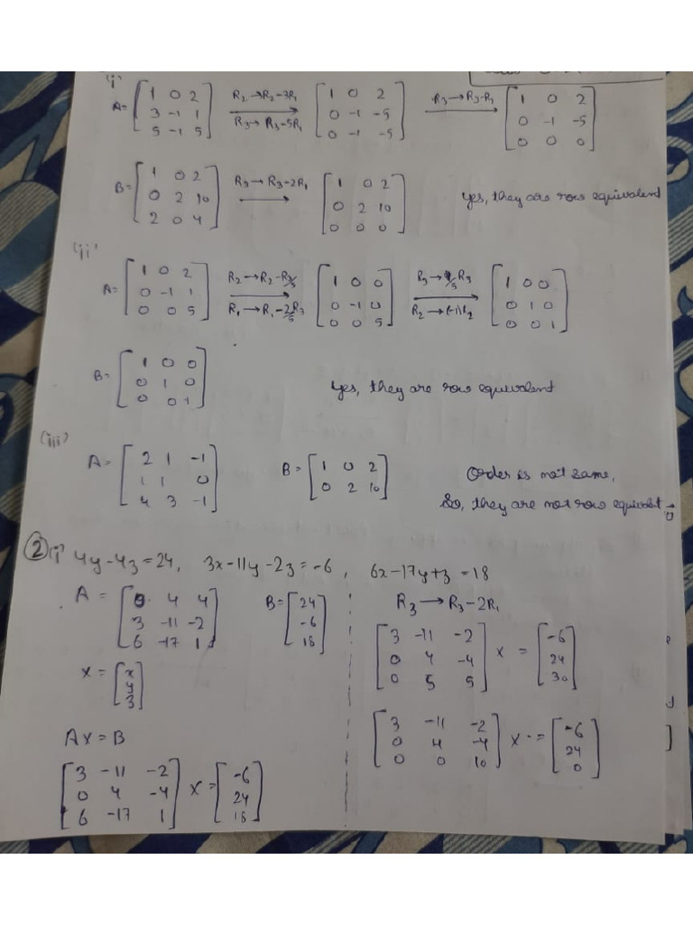 Assignment 1 Mathematics 2 | PDF
