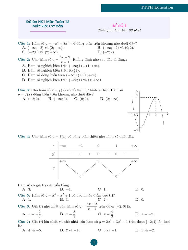 12_CK1_Ôn-mức-độ-cơ-bản | PDF