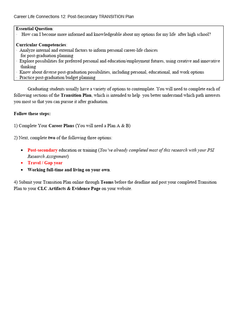 UFV Carpentry Transition Plan Guide | PDF | Carpentry | Income