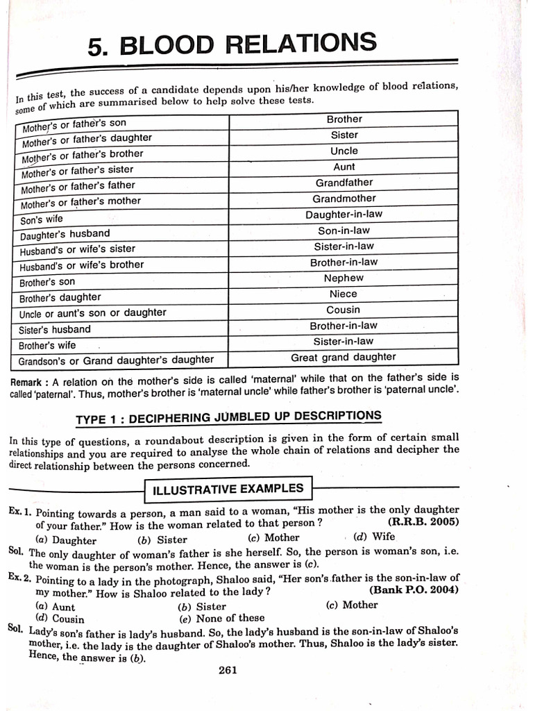 5. Blood relations | PDF