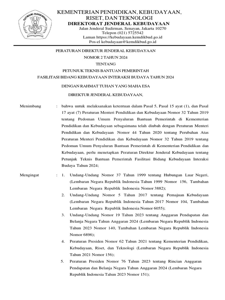 Juknis Fbk Ib 2024 | PDF