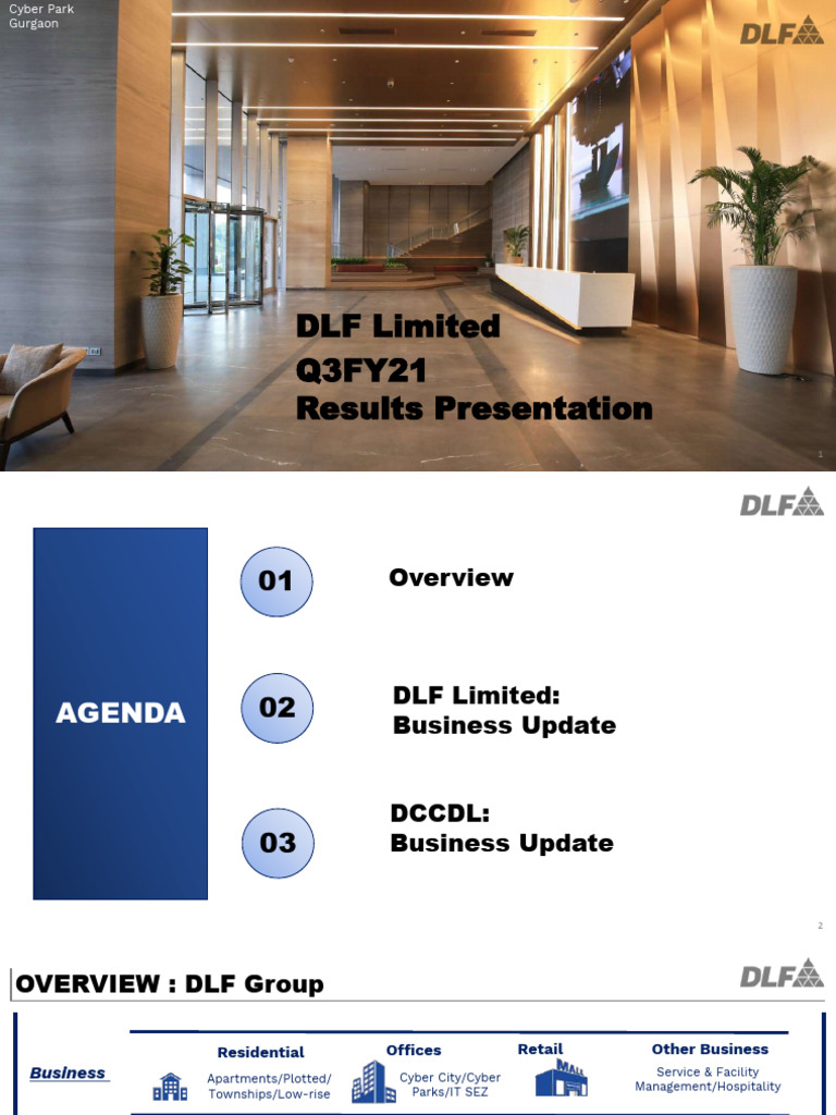 DLF Q3FY21 Results Overview | PDF | Equity (Finance) | Balance Sheet