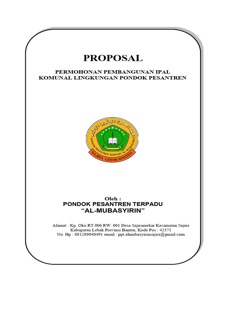 Proposal Ipal - Nurul Hasanah Mathla'Ul Anwar | PDF