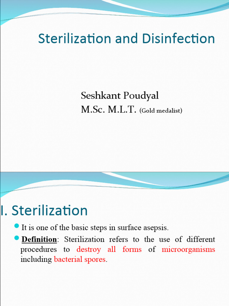 Sterilization | Download Free PDF | Sterilization (Microbiology) | Disinfectant