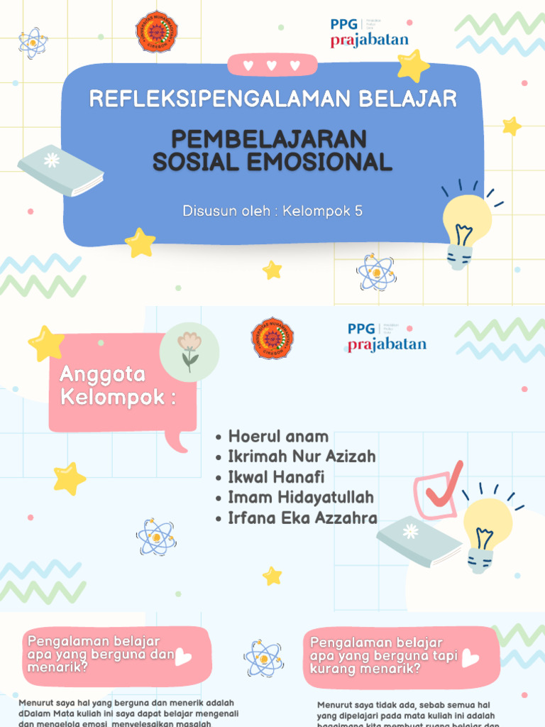 Refleksi Pengalaman Belajar Pembelajaran Sosial Emosional | PDF ...