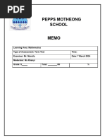 Grade 8 Term 3 Project Memo | PDF | Prime Number | Mathematics