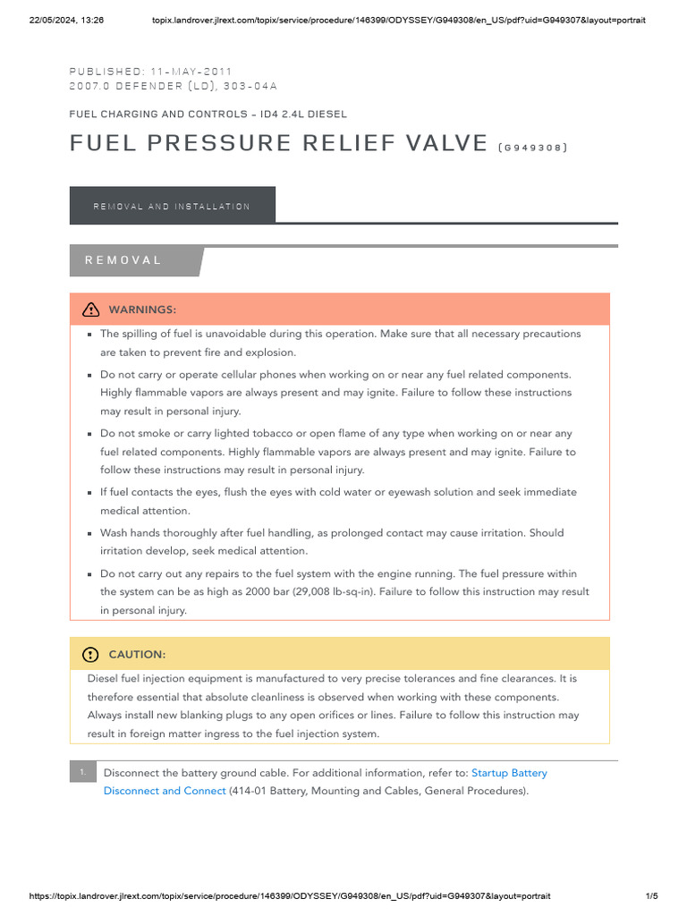 2.4 Puma - Fuel Pressure Relief Valve | PDF | Diesel Engine | Fuel ...