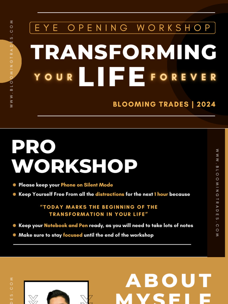 Eye Opening Webinar (Blooming Trades) | PDF | Foreign Exchange Market | Stock Market