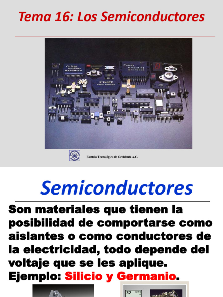 16-Los semiconductores y los diodos.ppt | Descargar gratis PDF | Semiconductores | Dopaje ...