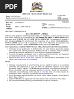 Mount Kenya University Application Form | PDF | Academic Degree | Educational Stages