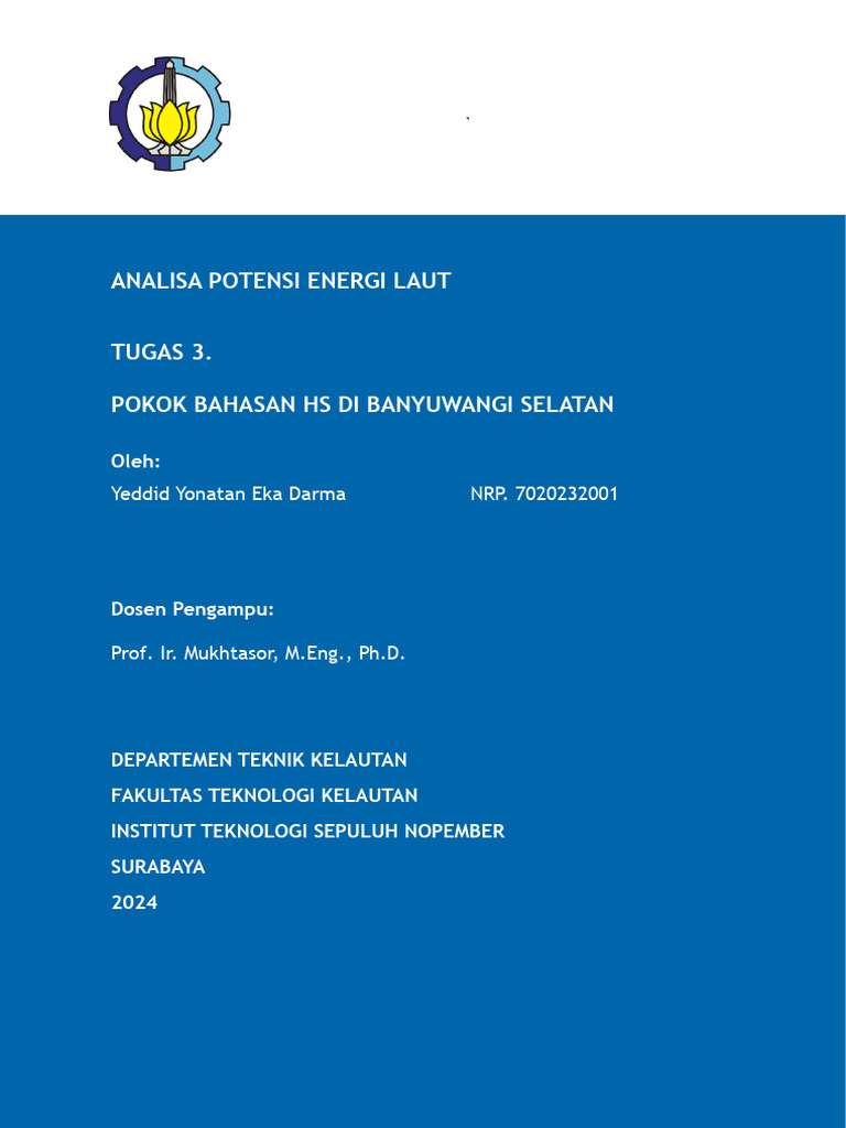 Tugas 3 - Analisis Potensi - 7020232001 | PDF | Metode & Bahan Ajar