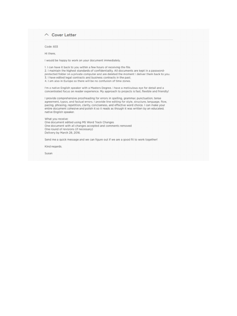 Upwork Proposal Sample Susan 02 | PDF