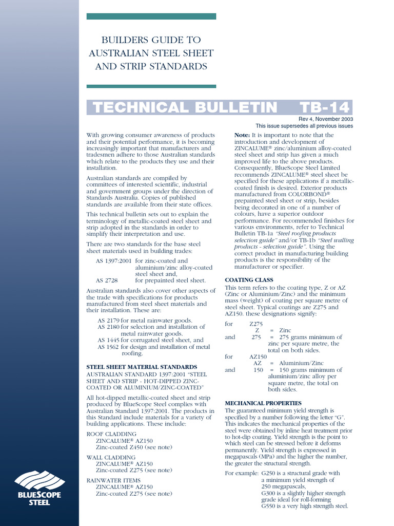 TB-14[1] | PDF | Sheet Metal | Strength Of Materials