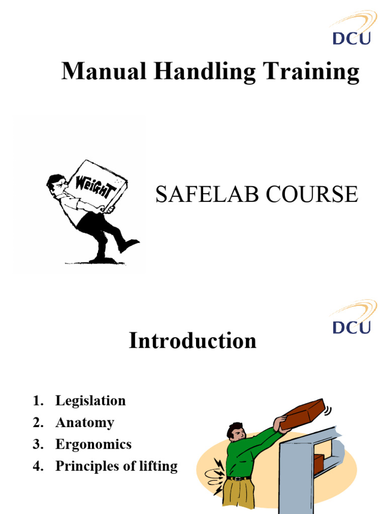 manual_handling (1) | Download Free PDF | Vertebral Column ...