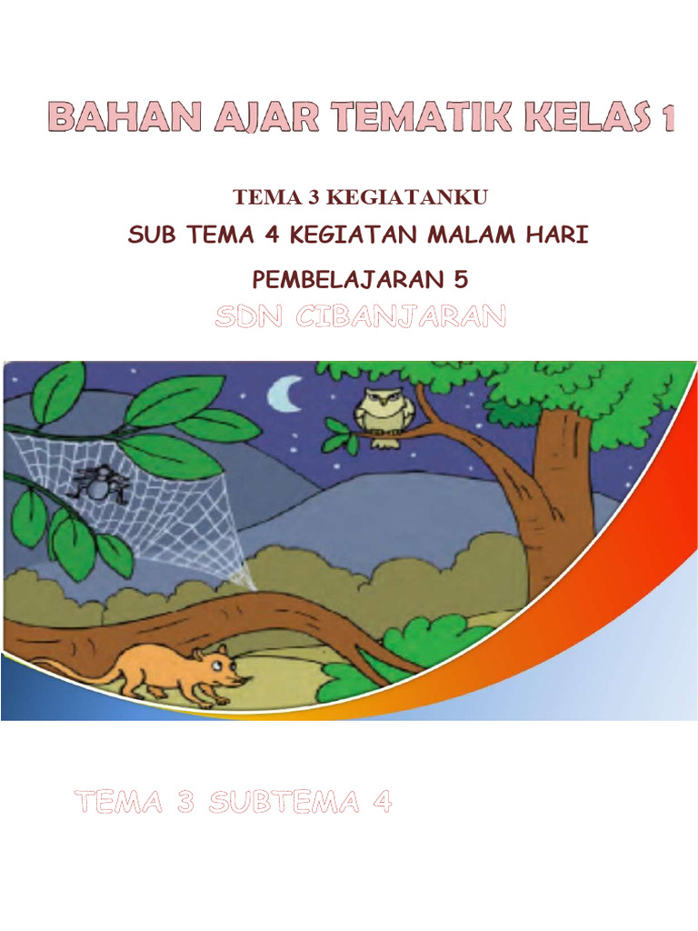 Bahan Ajar Kelas 1 Baru | PDF