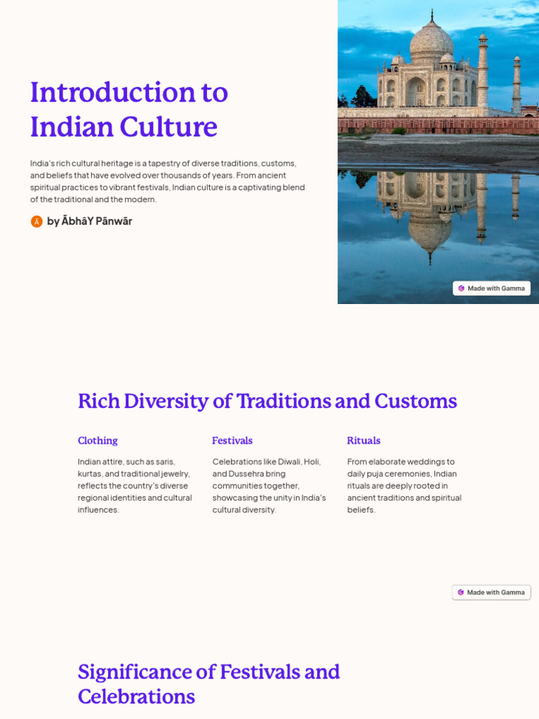 Exploring India's Rich Cultural Heritage | PDF | Festival