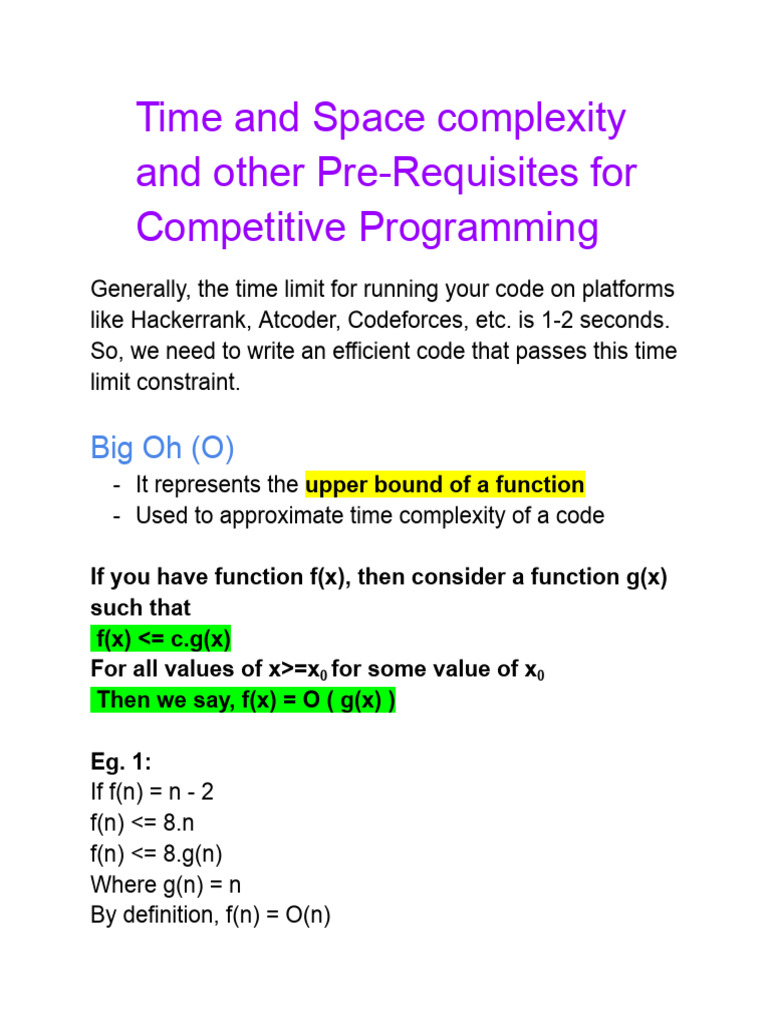 CodeISM Class 3-A (Time Complexity) | PDF | Programming Paradigms | Computing