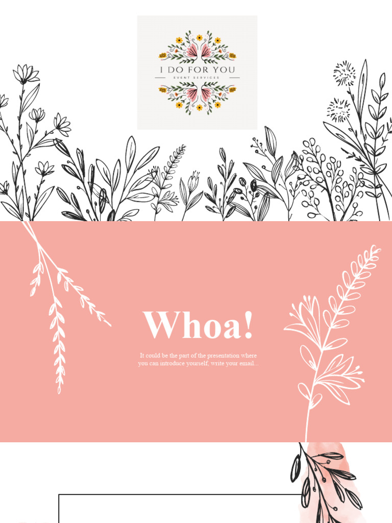 Floral-Wedding PPT Template | PDF | Planets | Saturn