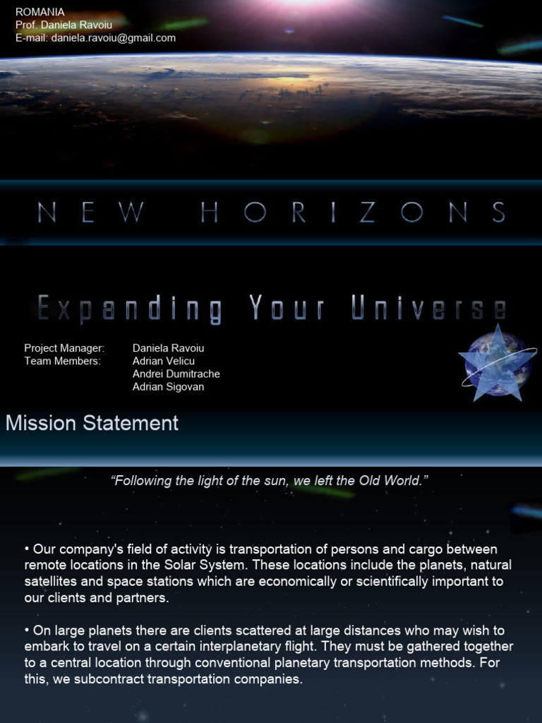 ColegiulNationalMirceaCelBatranDaniela Ravoiu | PDF | Interplanetary Spaceflight | Orbit